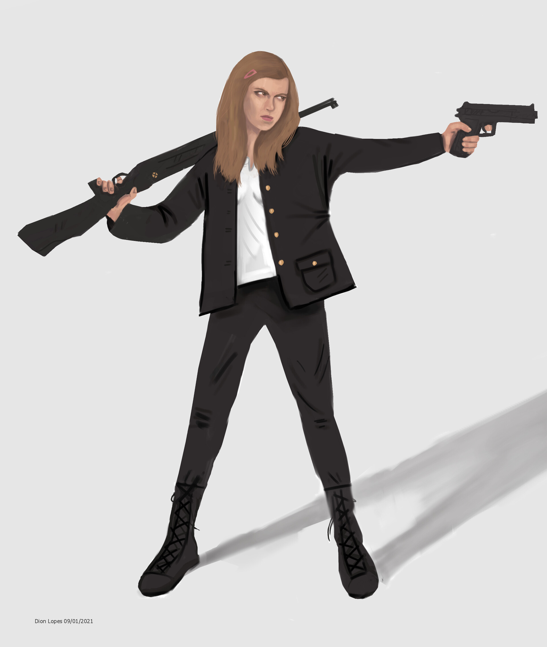 ArtStation - Armed girl