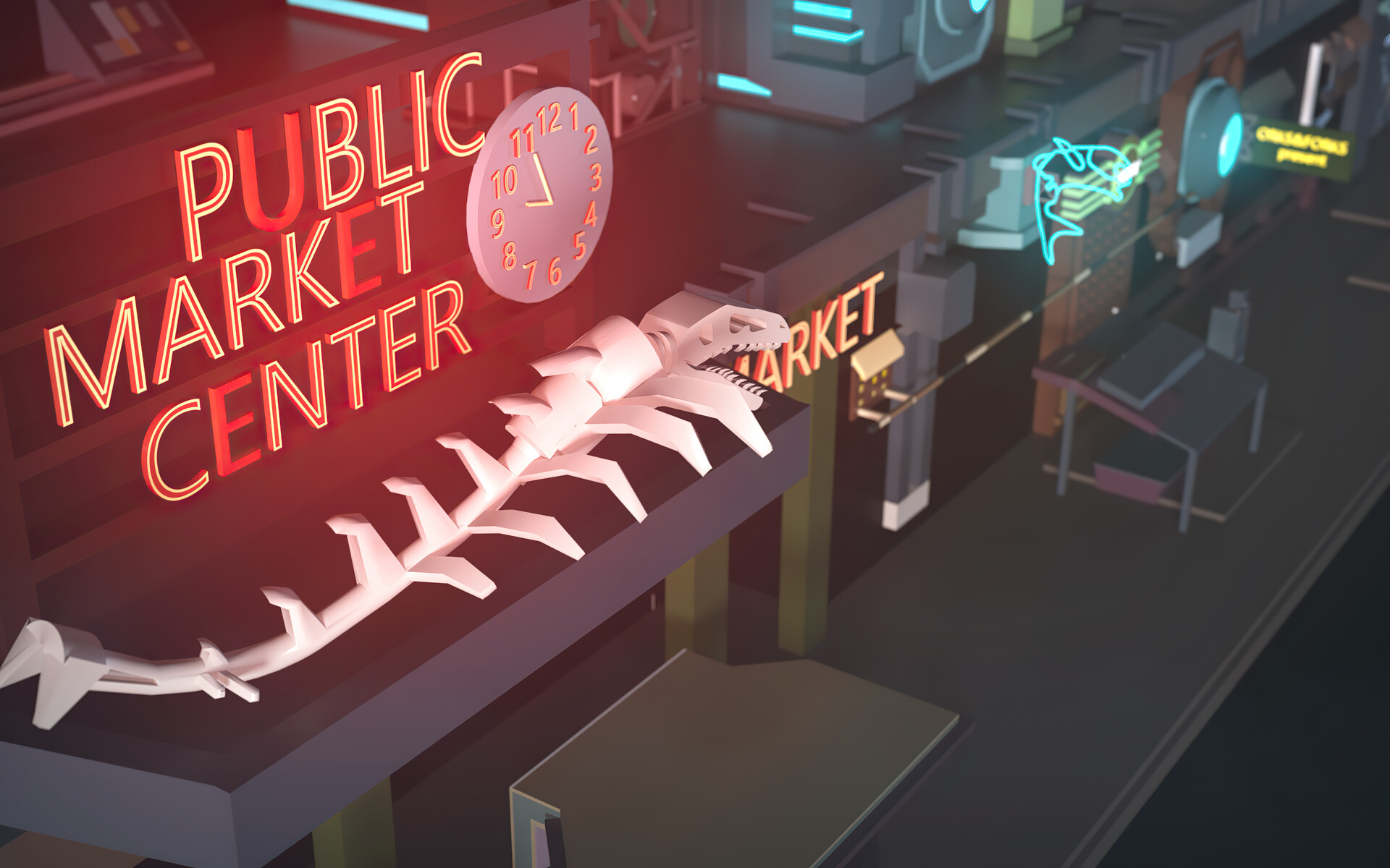 ArtStation - Neon scene