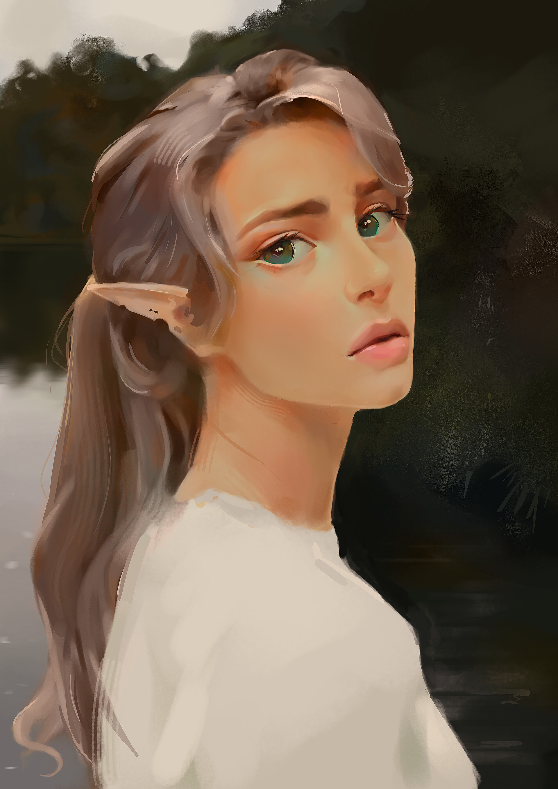 ArtStation - Elf portrait