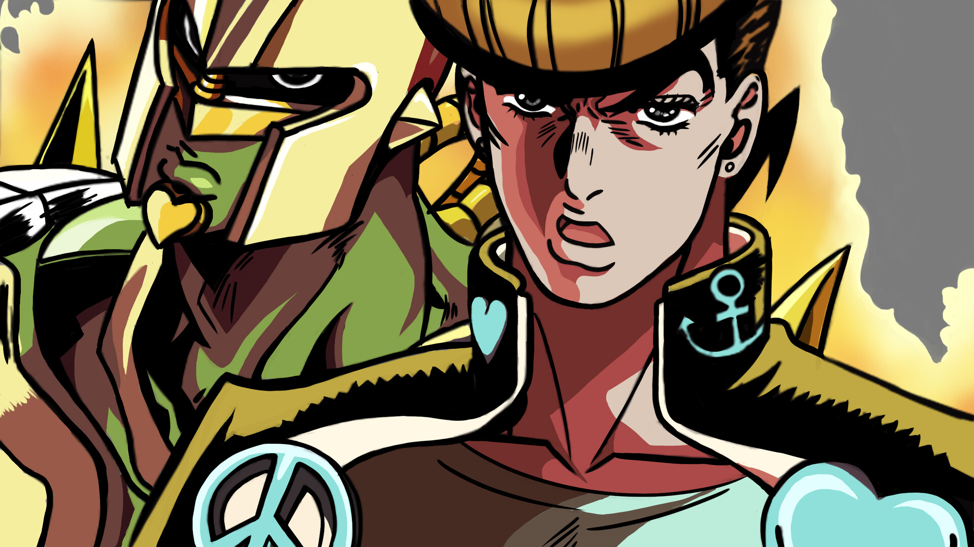 ArtStation - Josuke from Jojo's Bizarre Adventures.