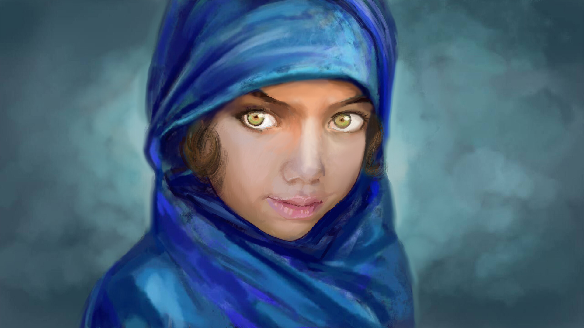 ArtStation - portrait of a Pakistan girl