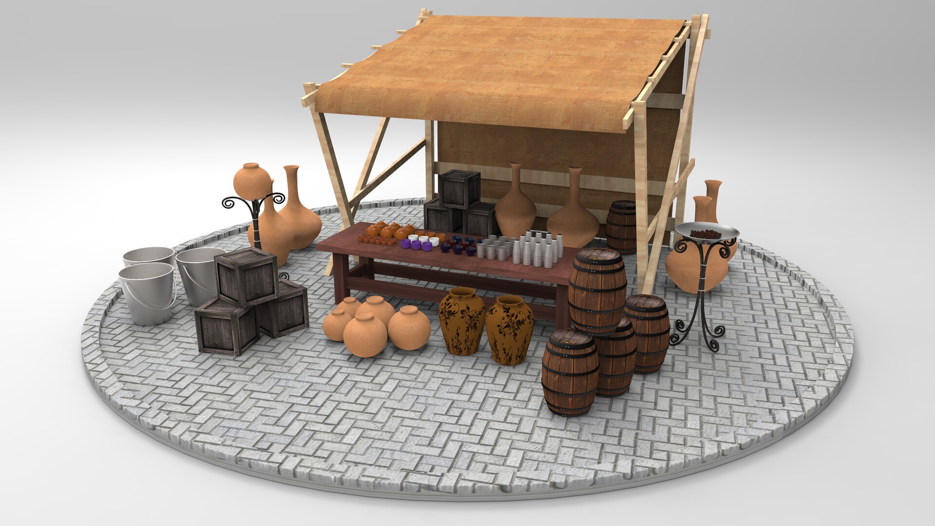 ArtStation - Market Stall