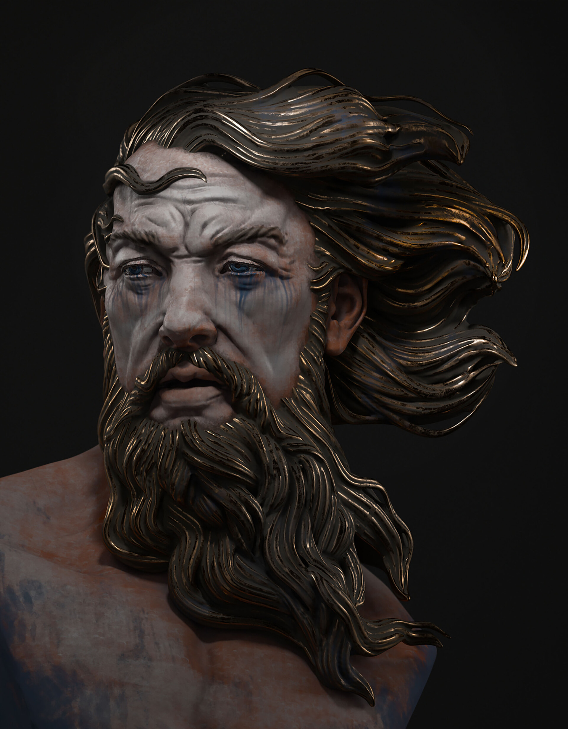 ArtStation - Classical sculpture - Poseidon