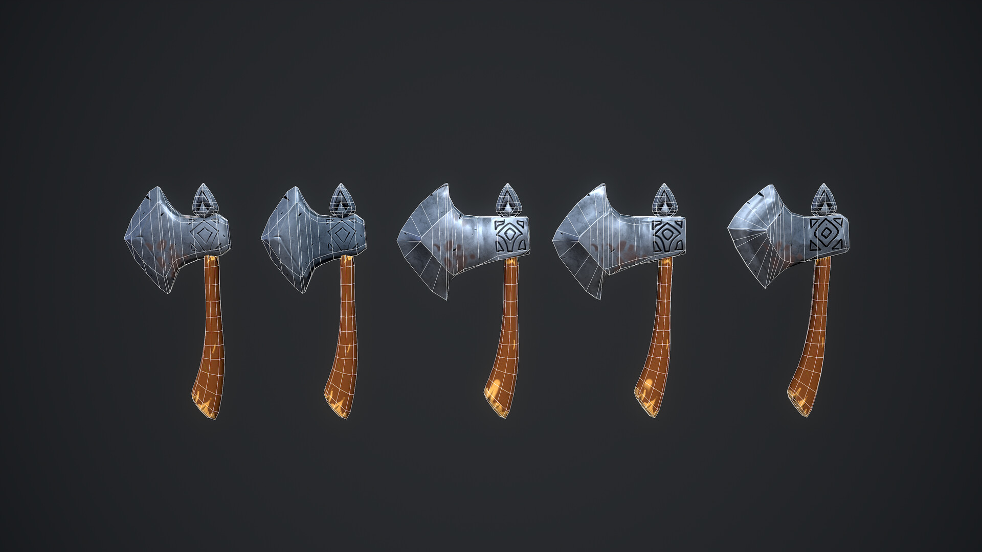 Jesus Fernandez Garcia - Stylized Enemy Melee Axes - 3D Assets ...