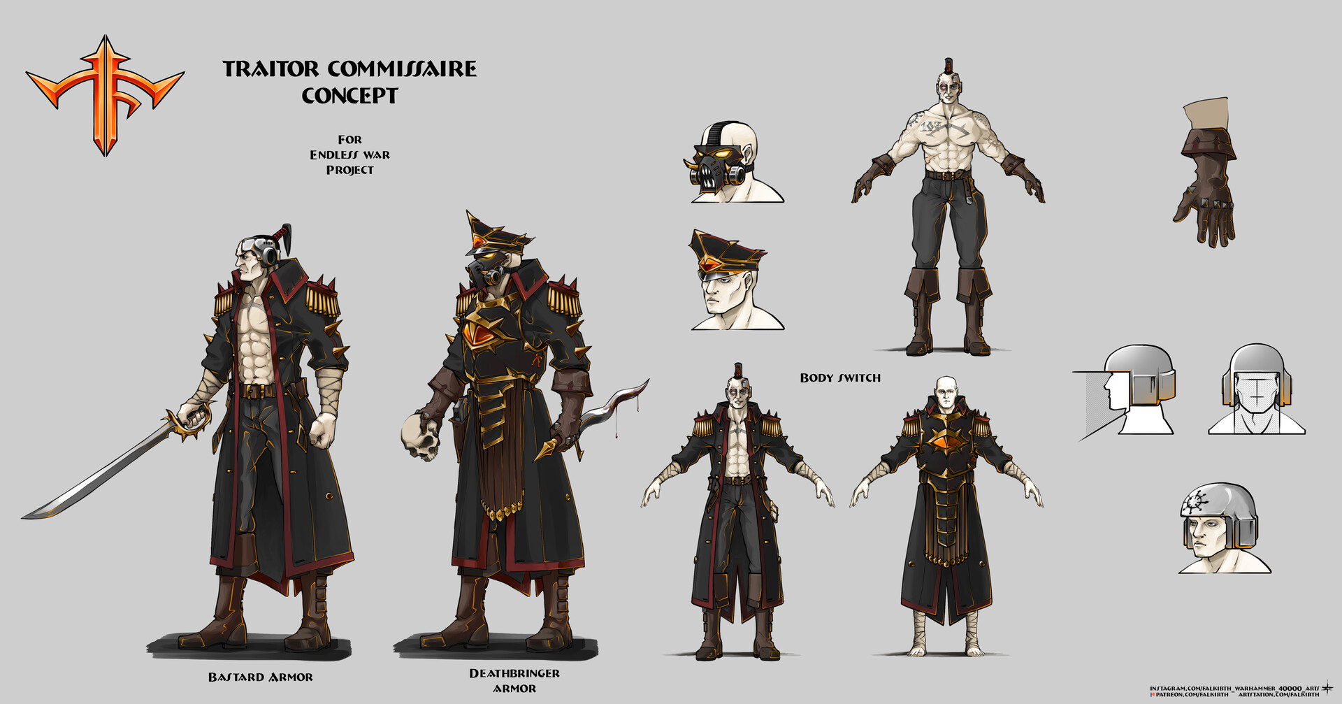 ArtStation - TRAITOR COMMISSAIRE CONCEPT | For Endless War Project