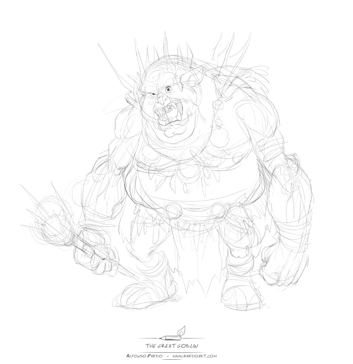 goblin king coloring page