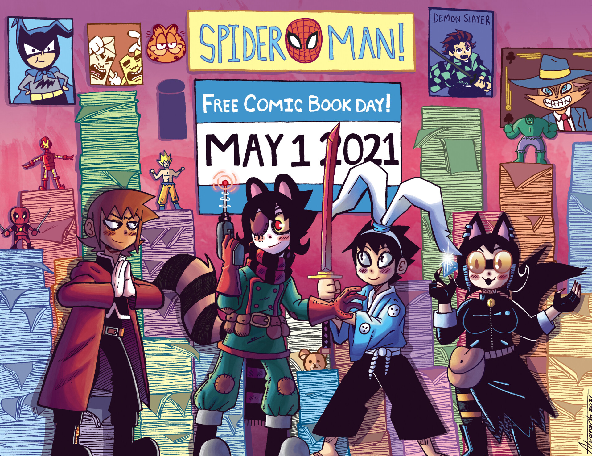 ArtStation - Free Comic Book Day! Illustration.