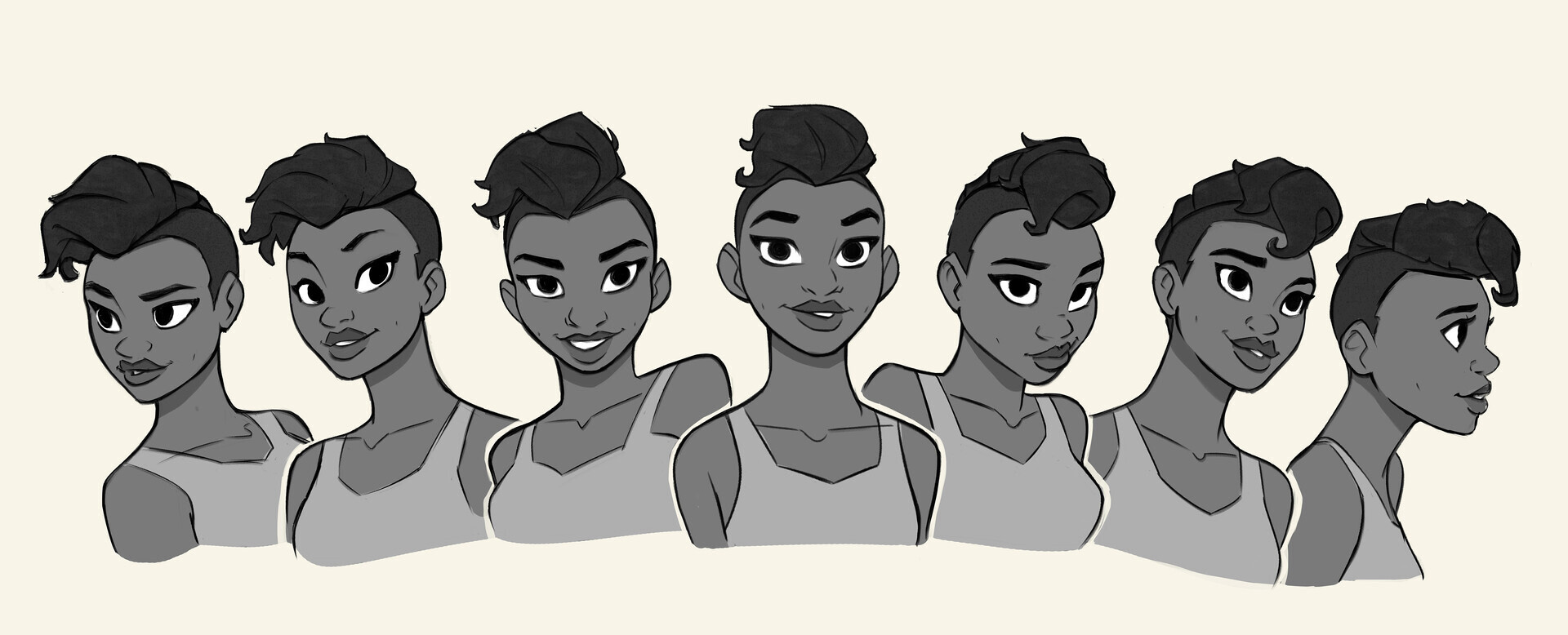 ArtStation - Character Expression Sheet