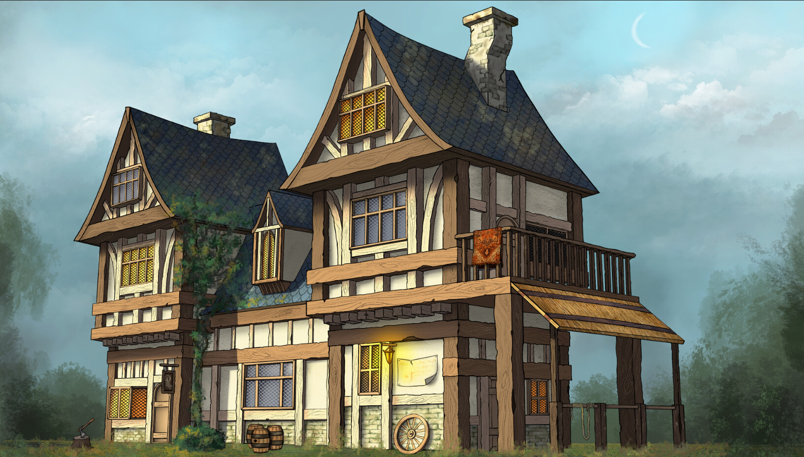 ArtStation - The Rope Walk Inn - 2021 Environment Project