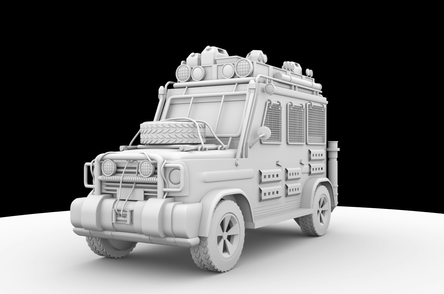 ArtStation - 3D MODELED JEEP