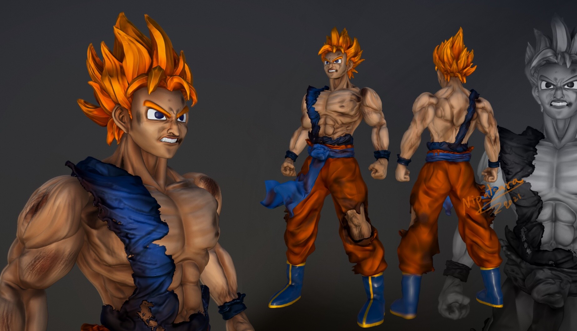 ArtStation - Goku DragonballZ