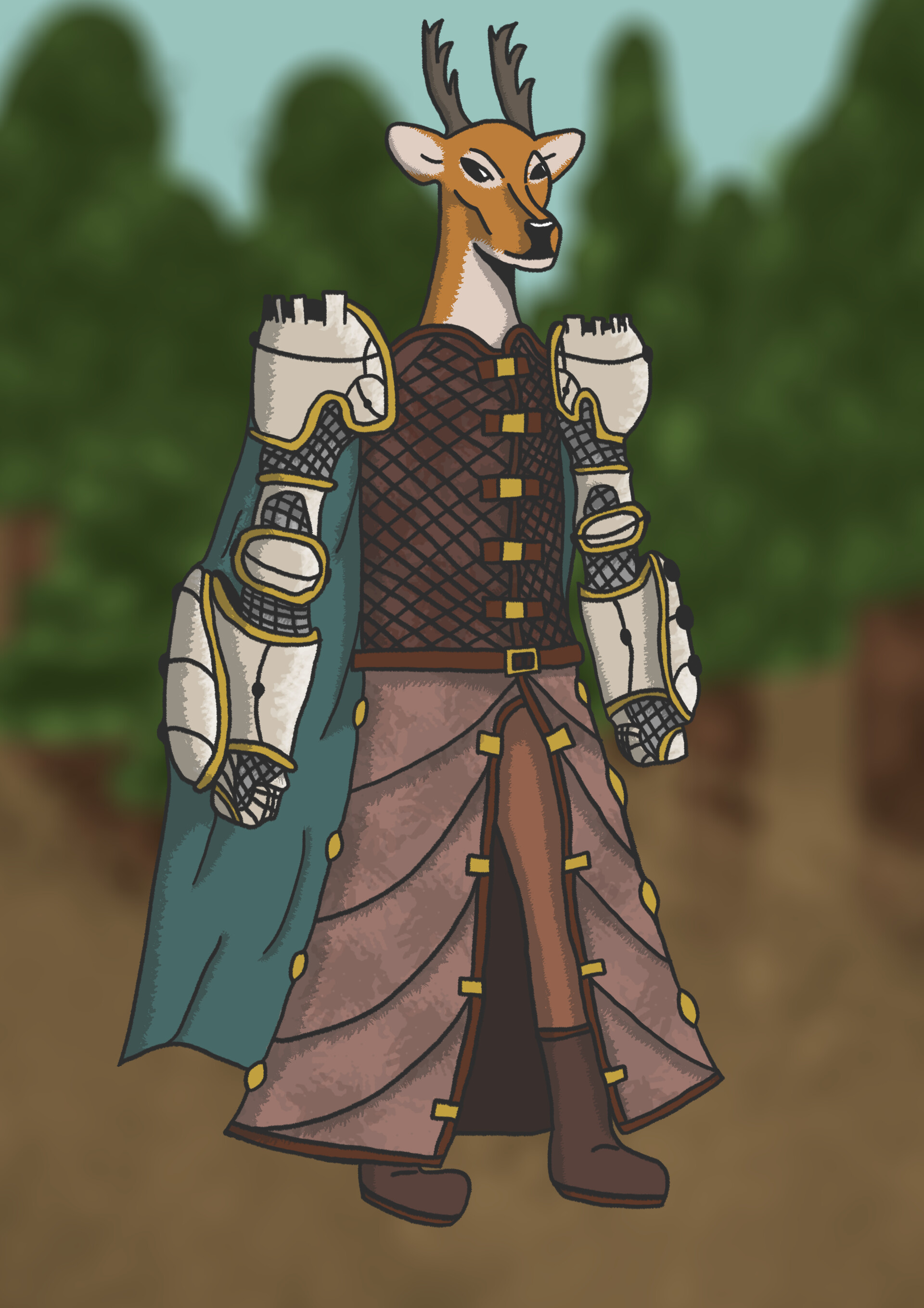 ArtStation - Medieval Deer Man, University Assignment 2