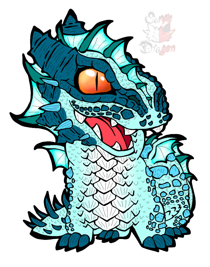 water dragon coloring pictures