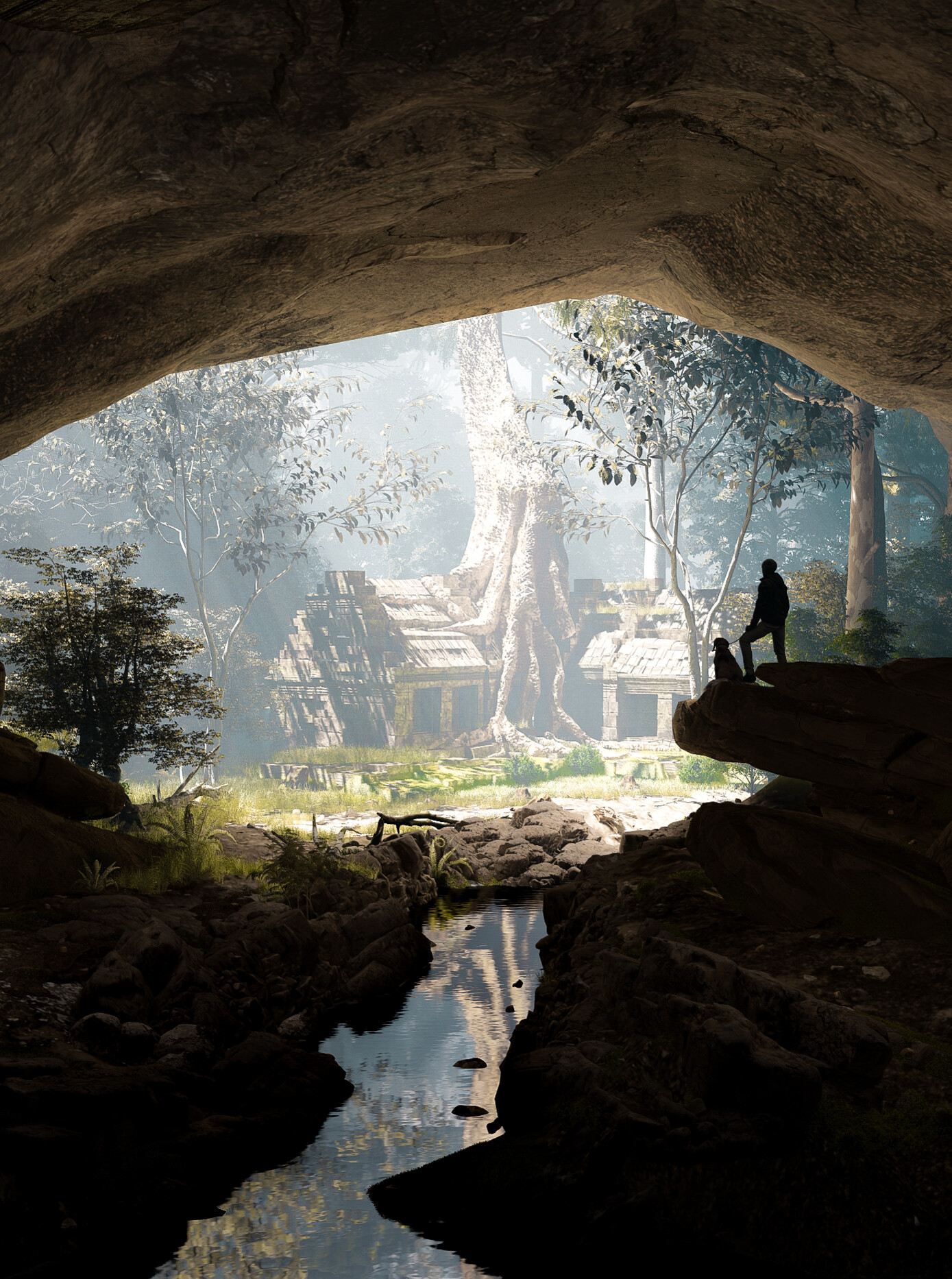 ArtStation - jungle ruins