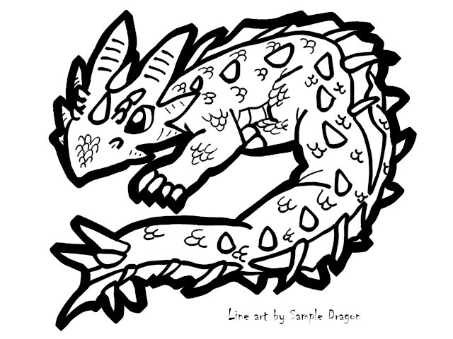 thorny devil coloring pages