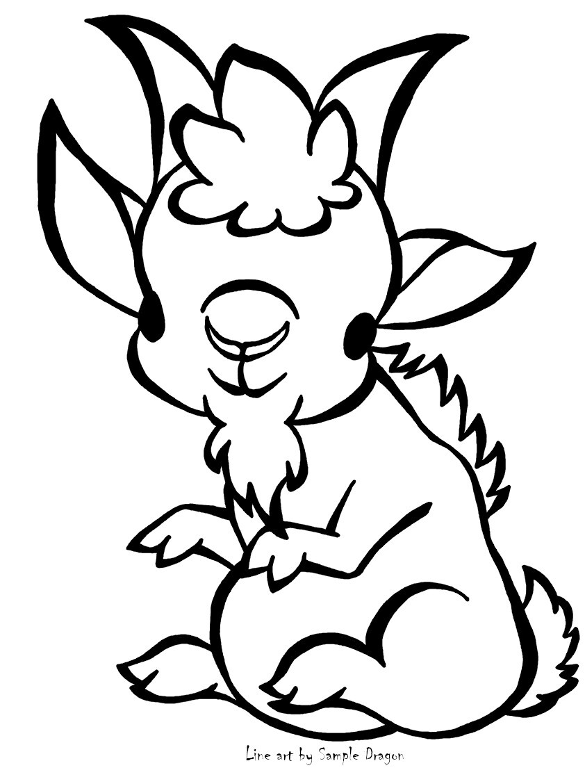 baby goat coloring pages