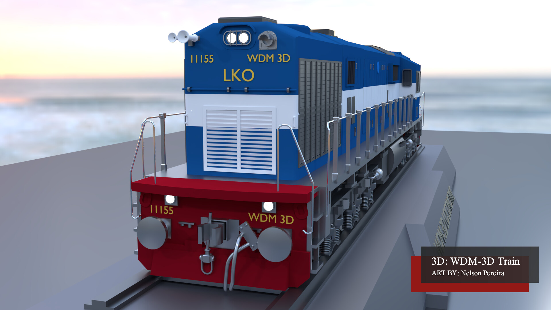 ArtStation - WDM-3D Locomotive (Indian Railways)