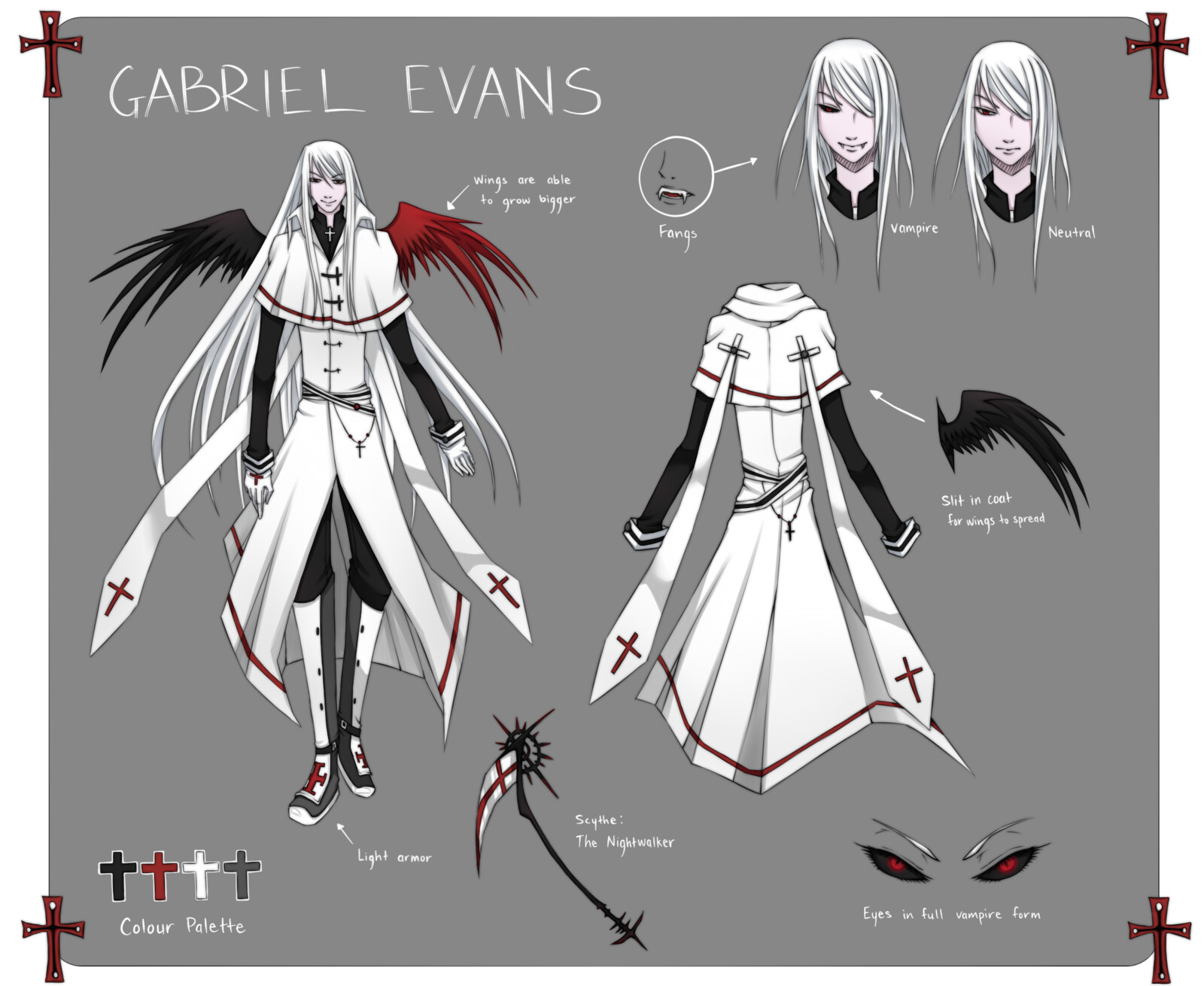 Chau Nguyen - OC: Gabriel - Reference Sheet