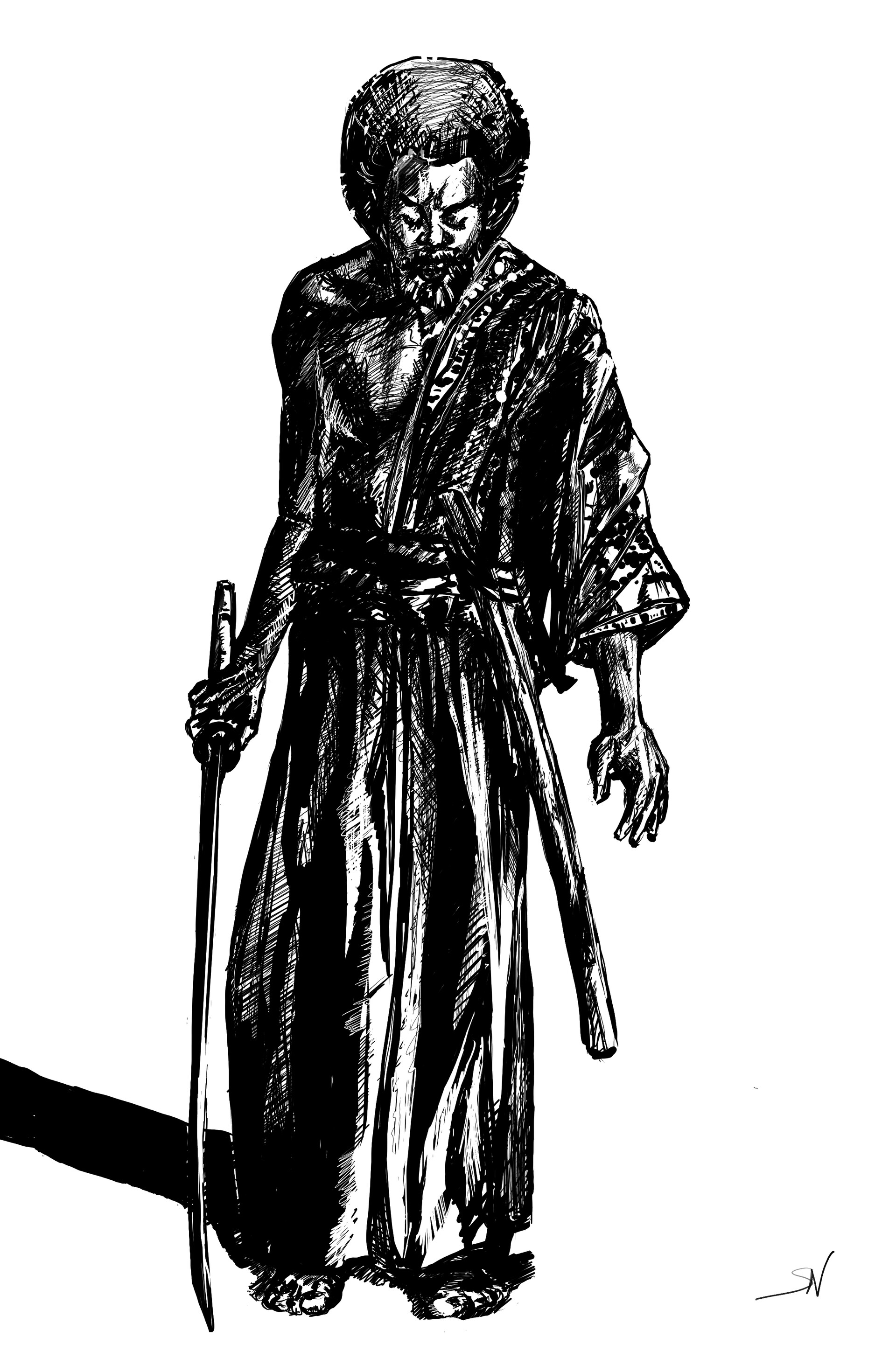 ArtStation - black Samurai