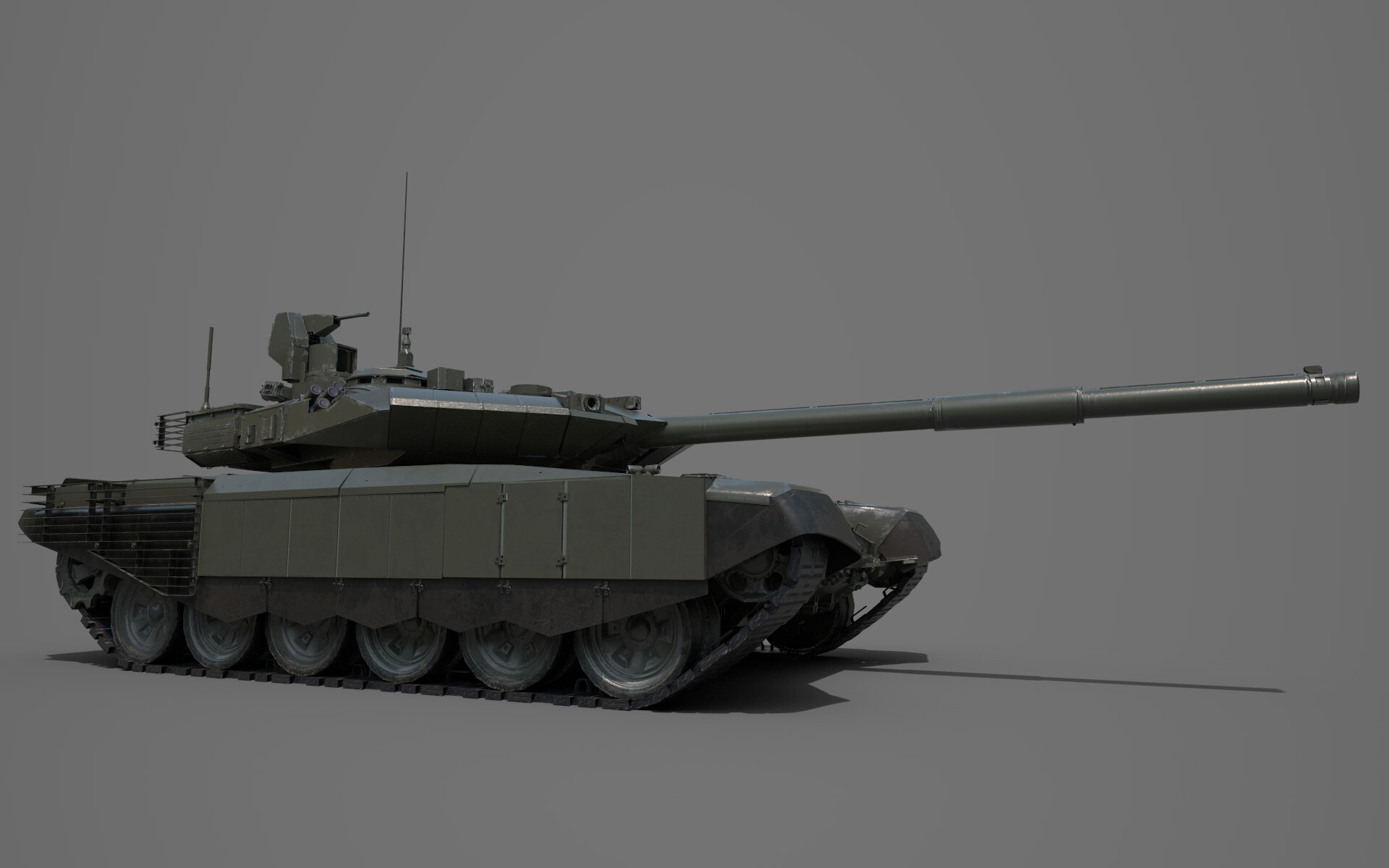 ArtStation - T-90MS with Armata sideskirts