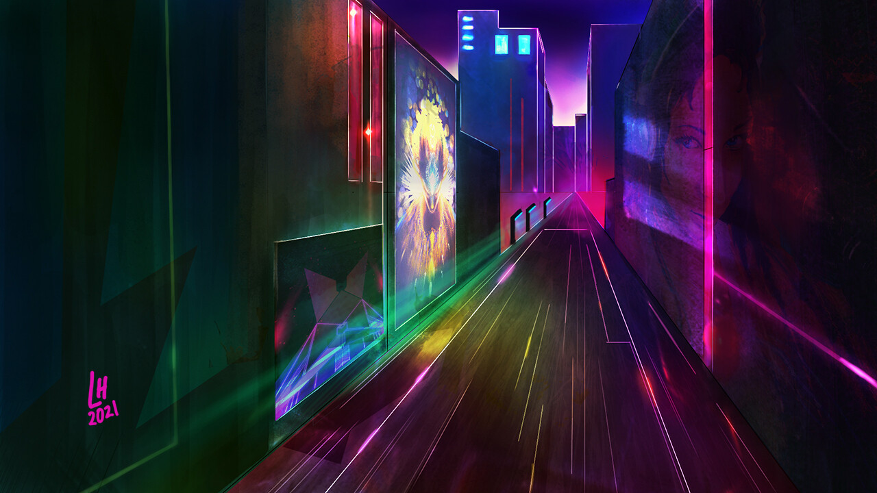 ArtStation - Neon street
