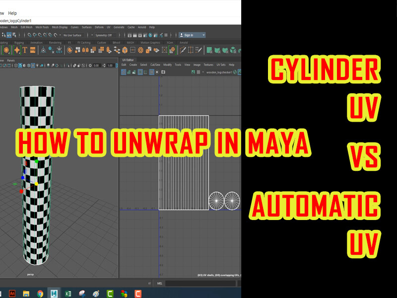 ArtStation - Unwrap a basic cylinder