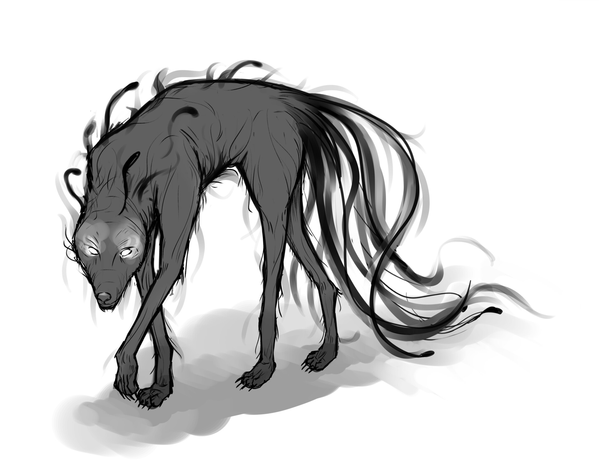 how to draw shadow creatures