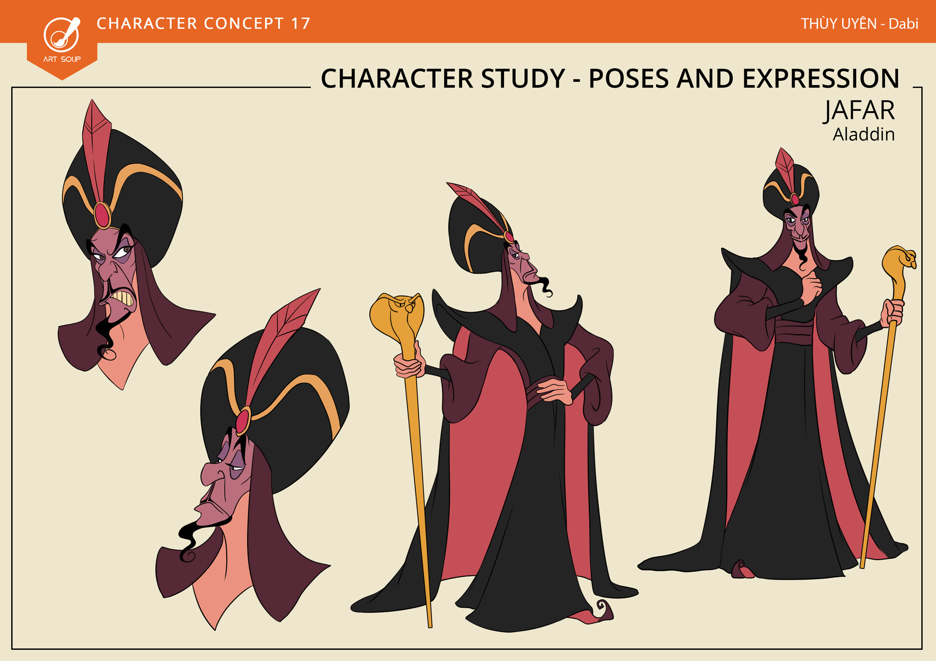 Jafar Aladdin Concept Art For