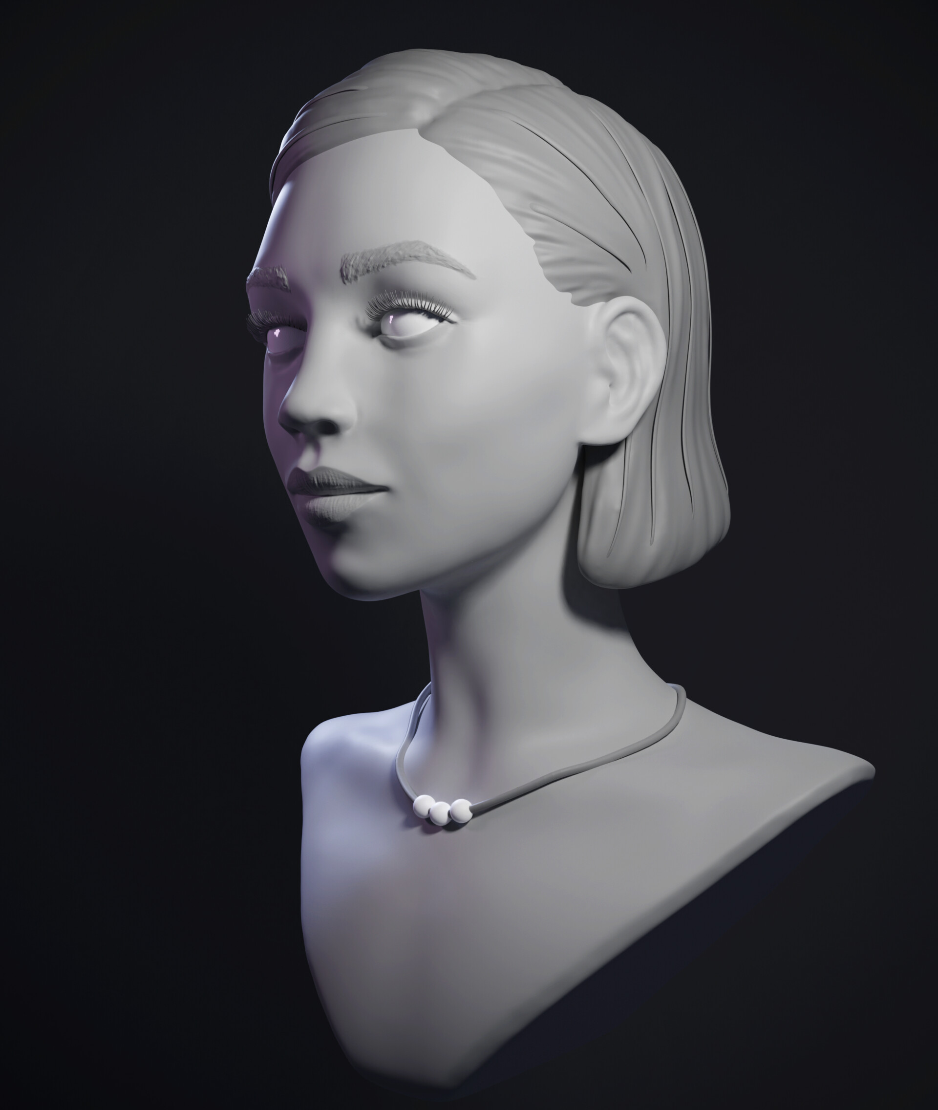 ArtStation - Female Head sculpt#
