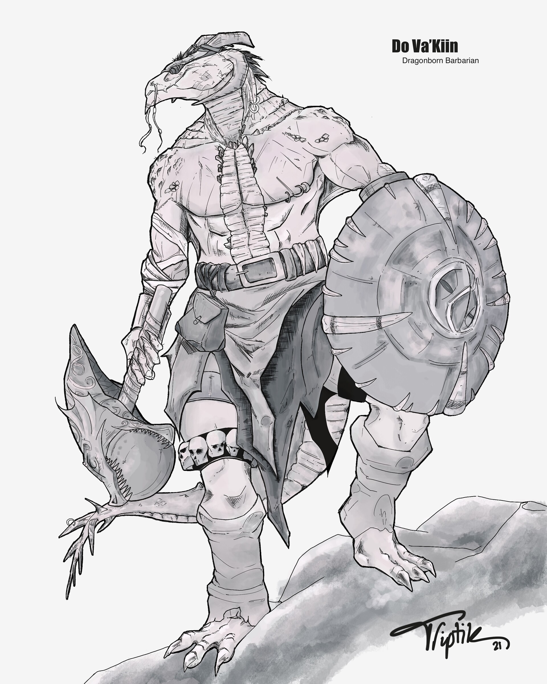 ArtStation - Do Va'Kiin - D&D Character