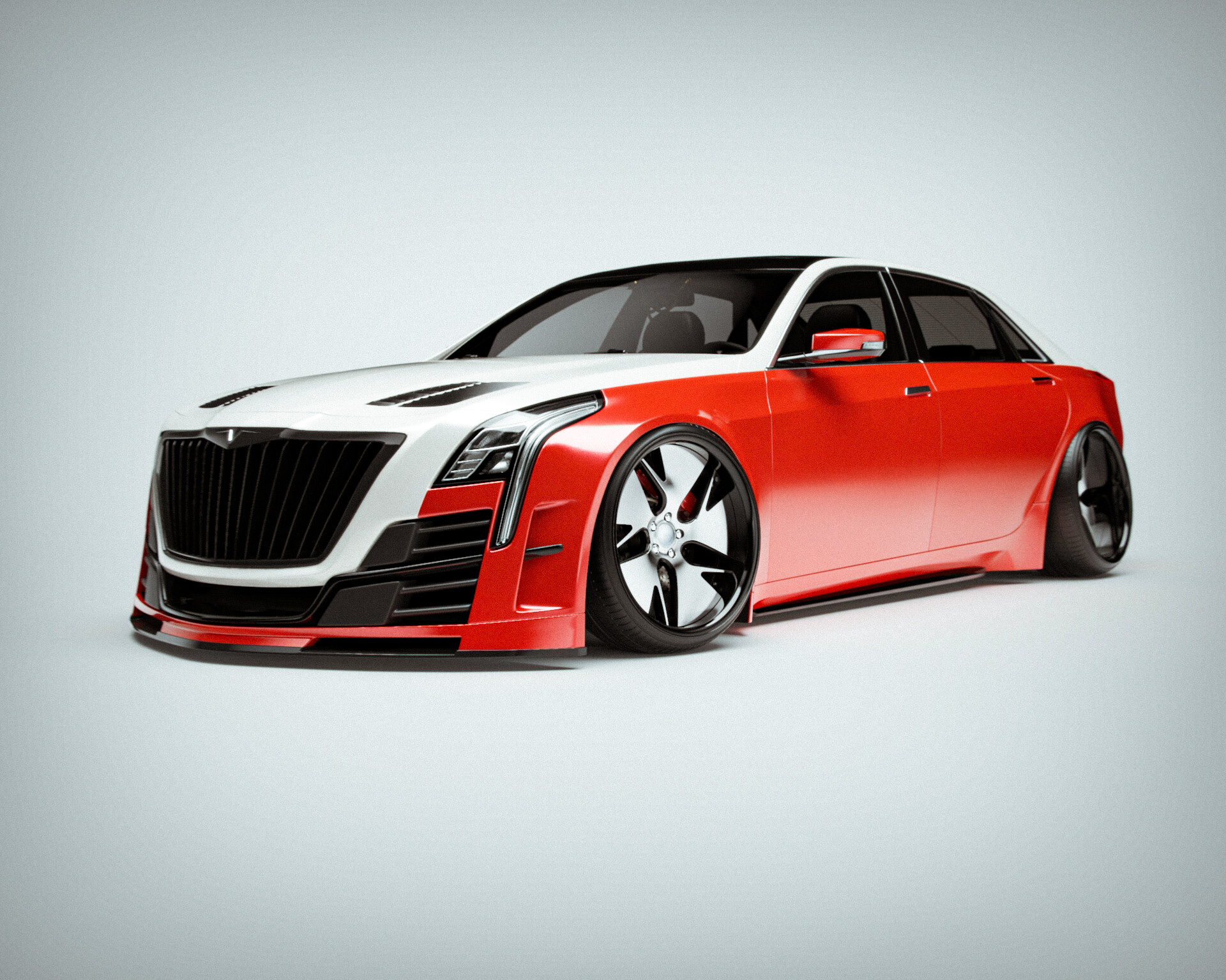 ArtStation - Silvera Desolate - 2016 Cadillac CT6 bodykit design