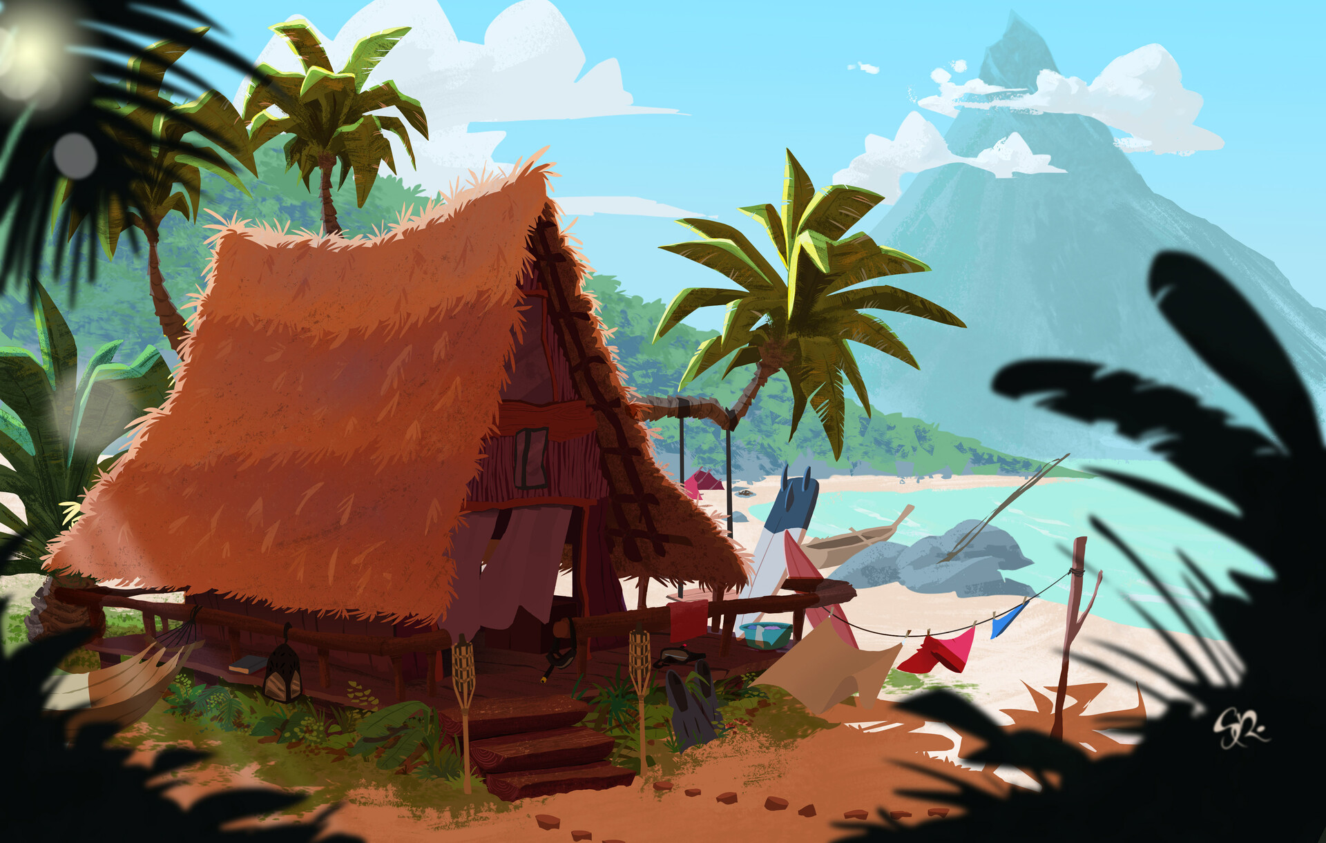 ArtStation - Tropical Background
