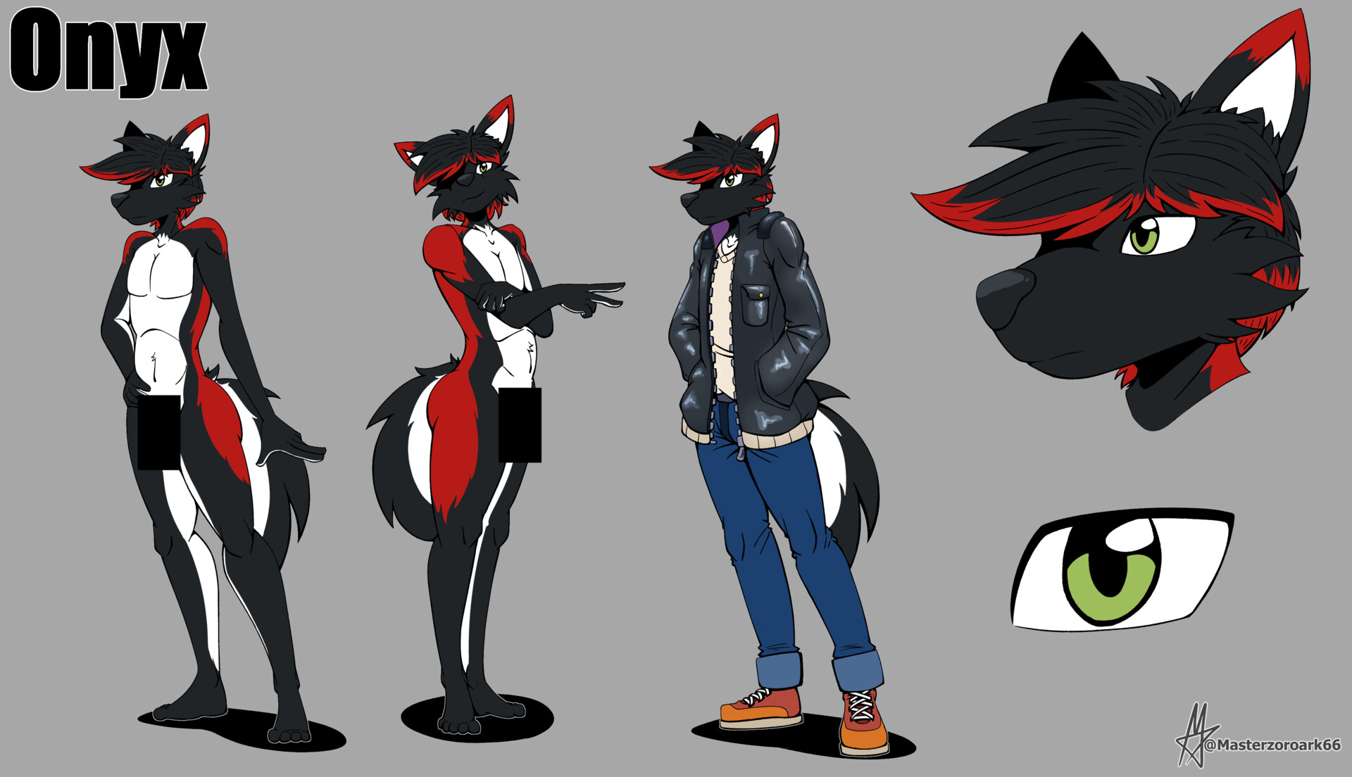 ArtStation - Onyx ref sheet (Commission)