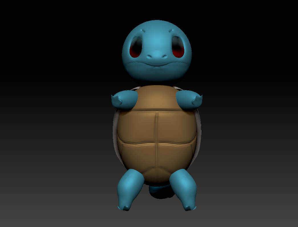ArtStation - SQUIRTLE (POKEMON 3D SERIES)