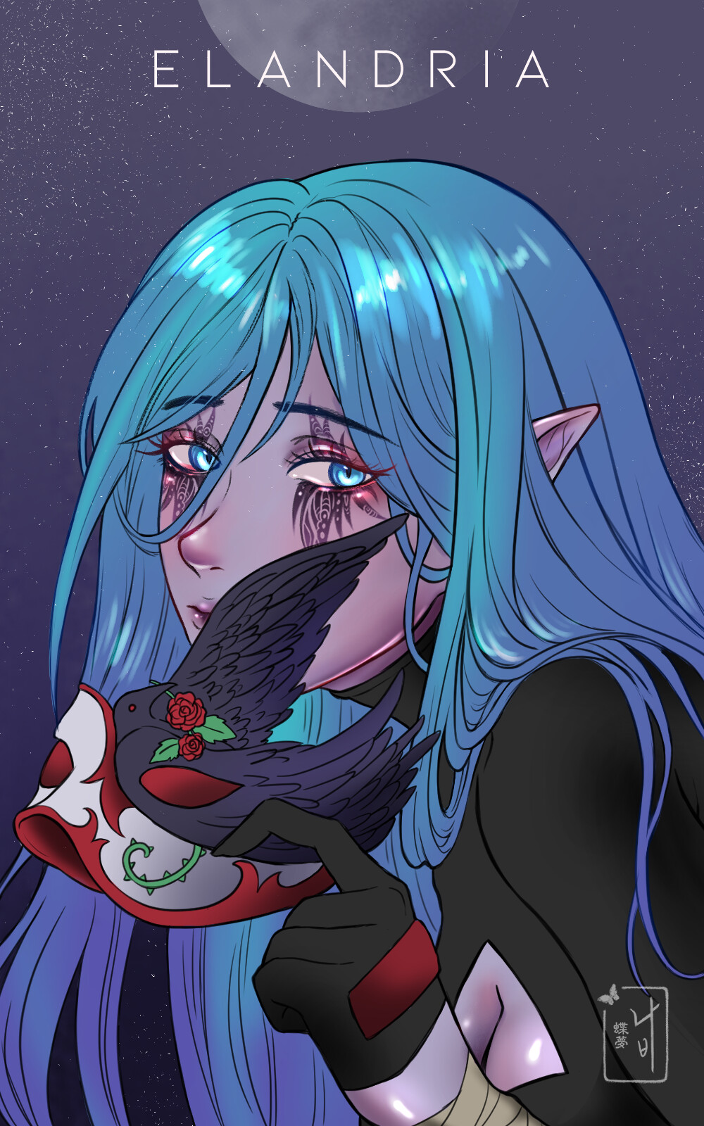 ArtStation - [DnD] Character Design - Drow Monk: Elandria