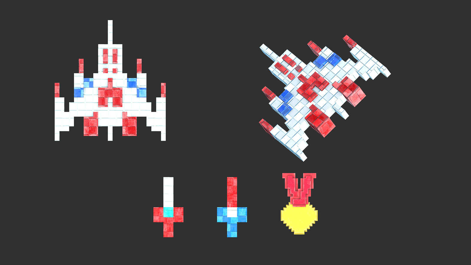 galaga ship sprite