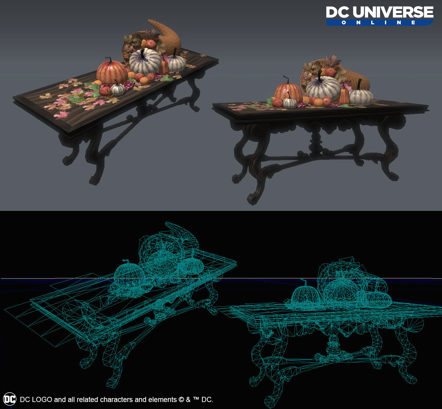 ArtStation - 2014 - DCUO - Work - Thanksgiving Base Item