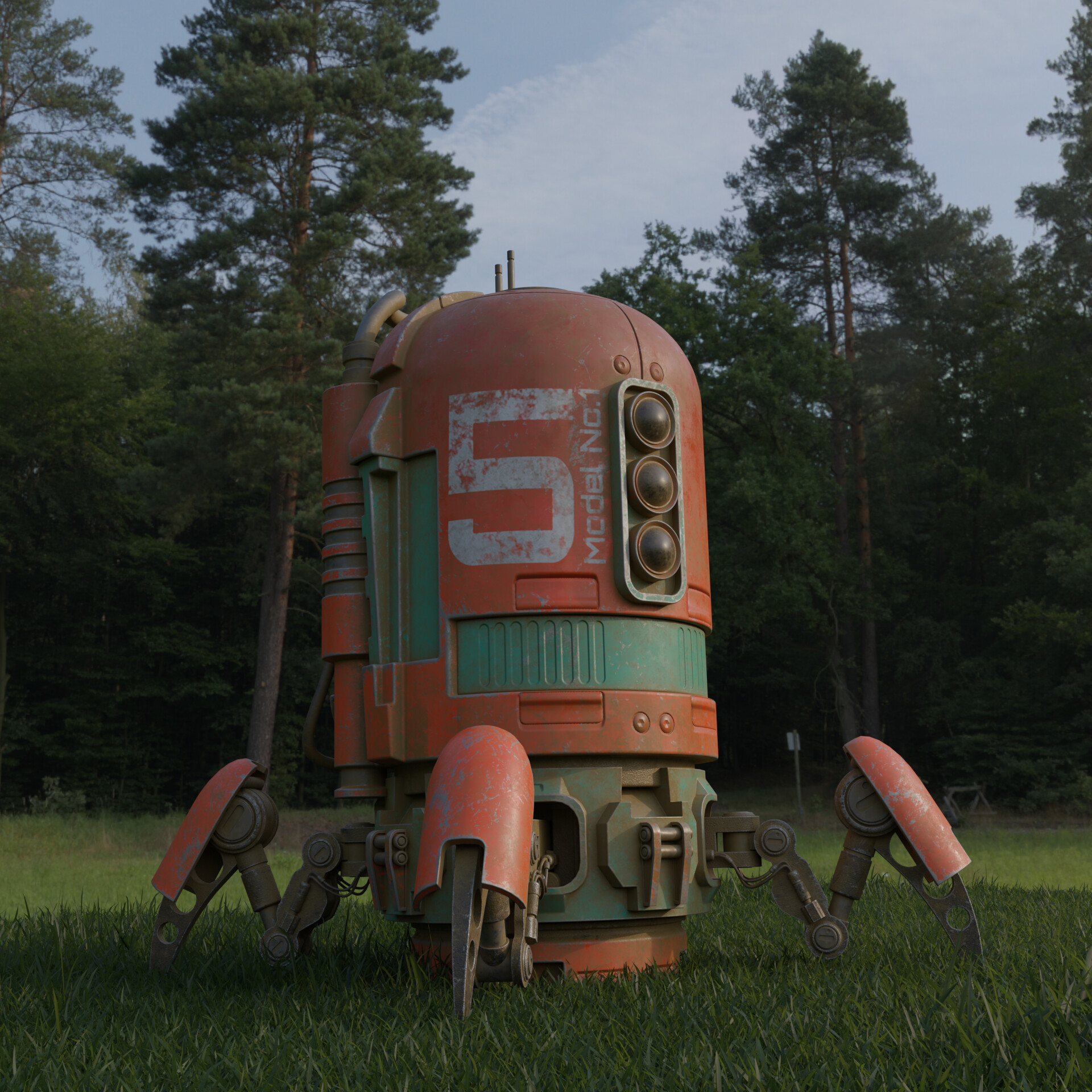 ArtStation - [ Substance Painter Tutorial ] Spider BOT with Blender 3.0 ...