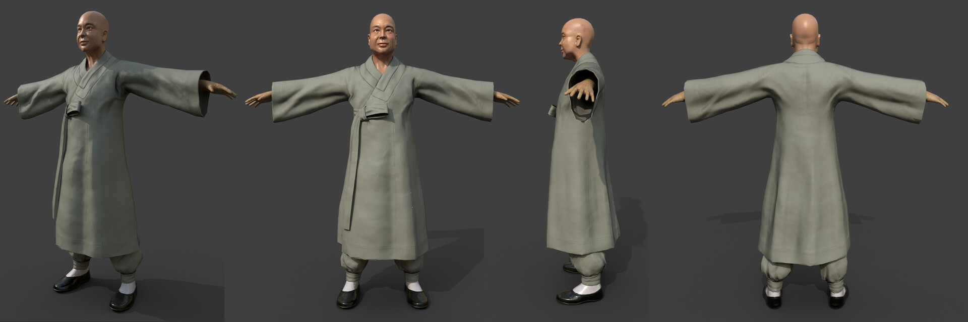 ArtStation - Monk Korean_model