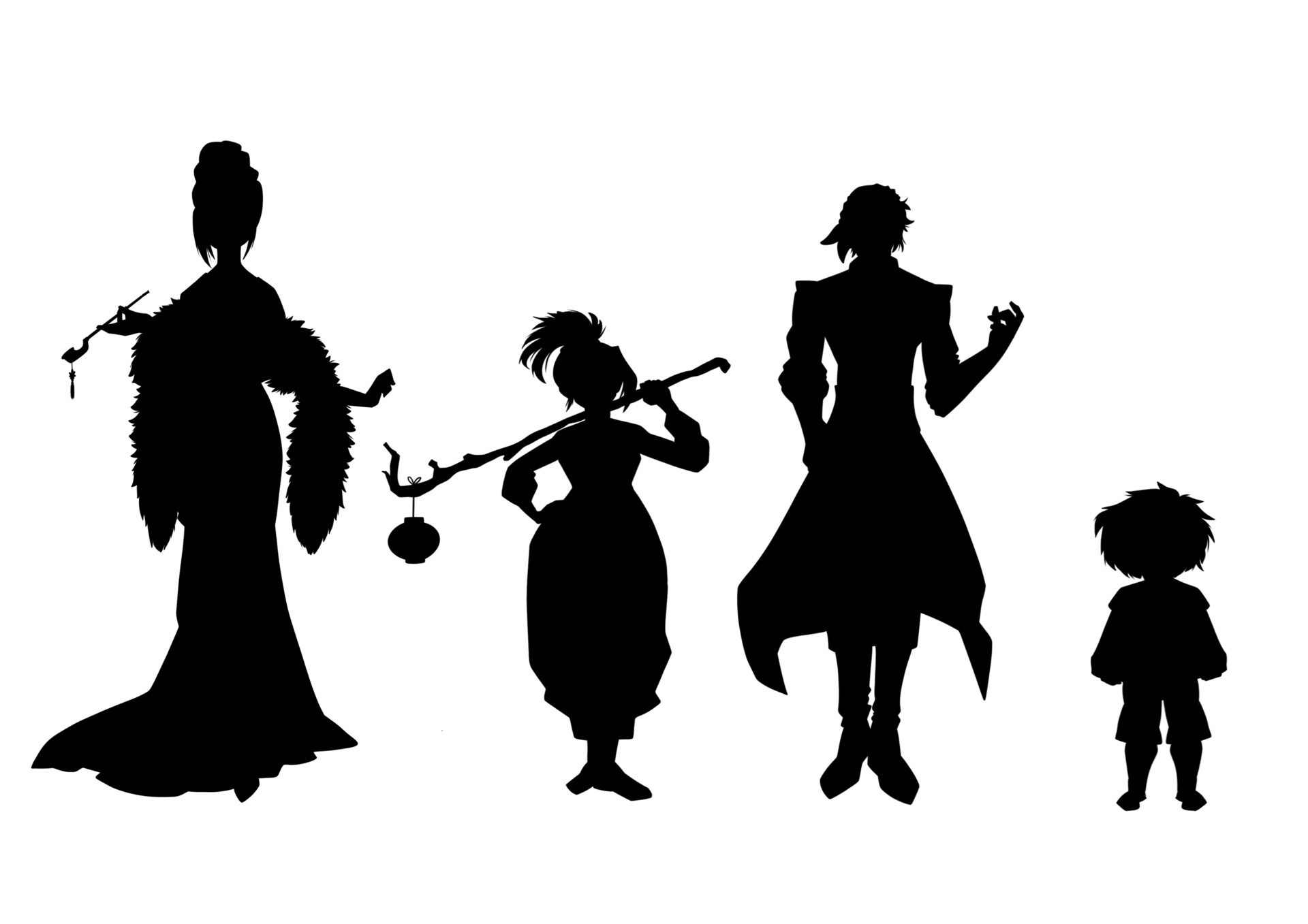 ArtStation - Silhouette Character Practice