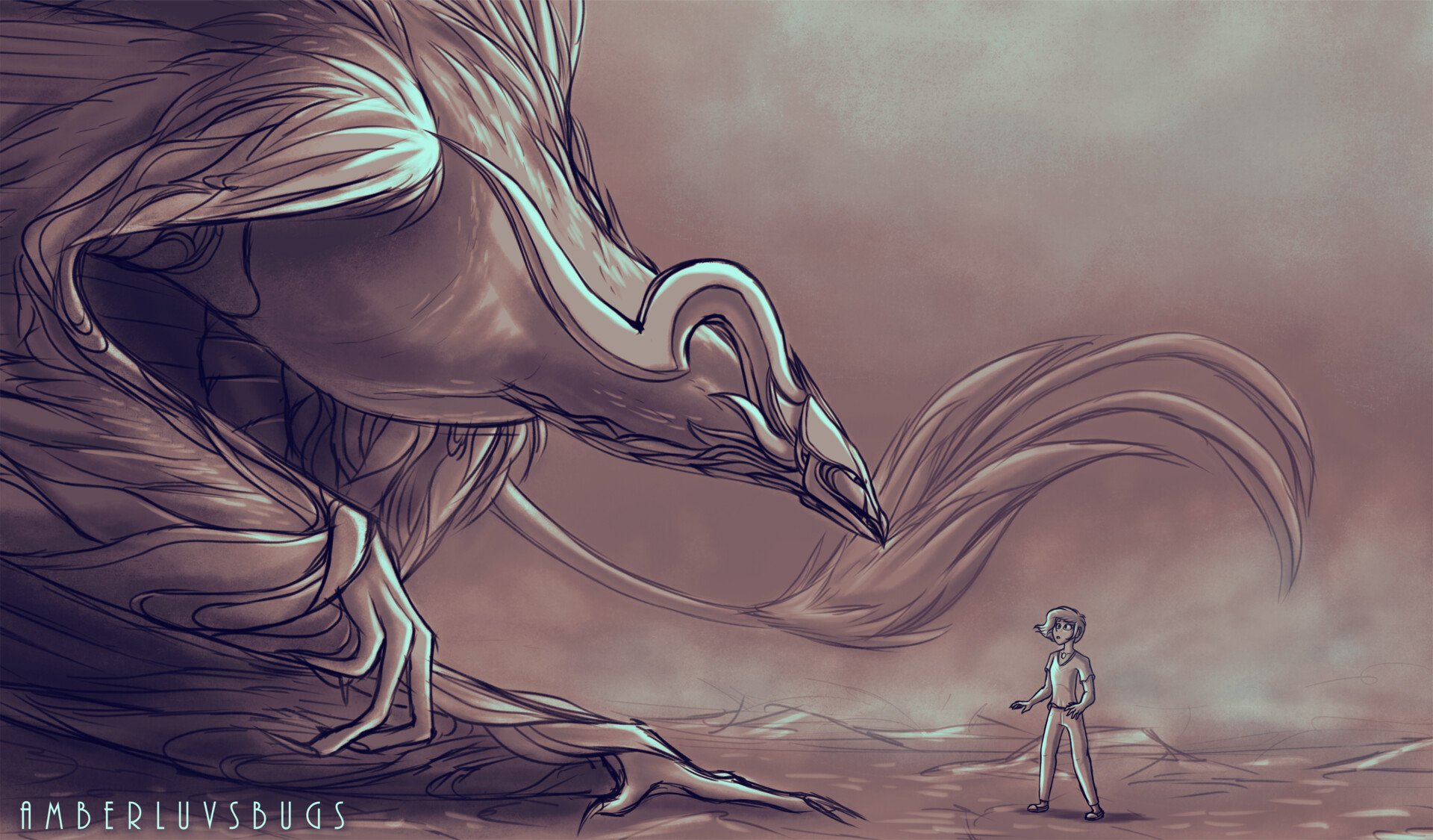 ArtStation - Encounter concept sketch