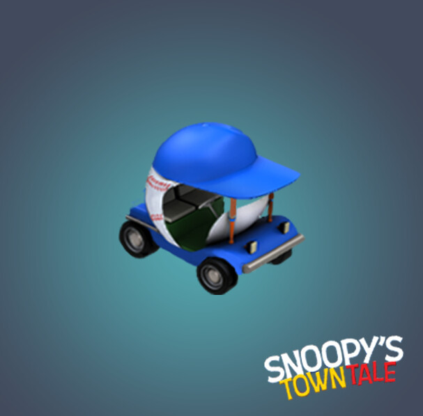 ArtStation - Baseball Car 2D Isometric Art. -Snoopy´s Town Tale -The Game-