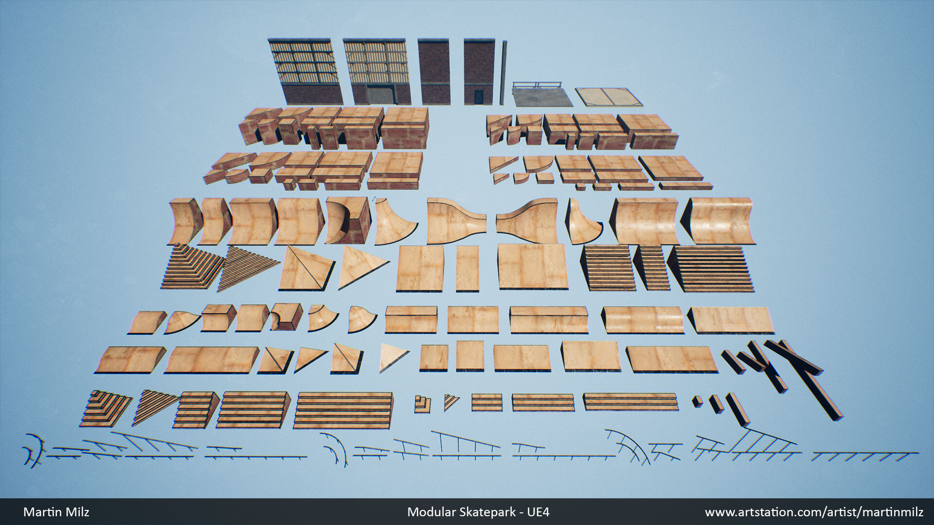 Martin Milz - Modular Skatepark - UE4