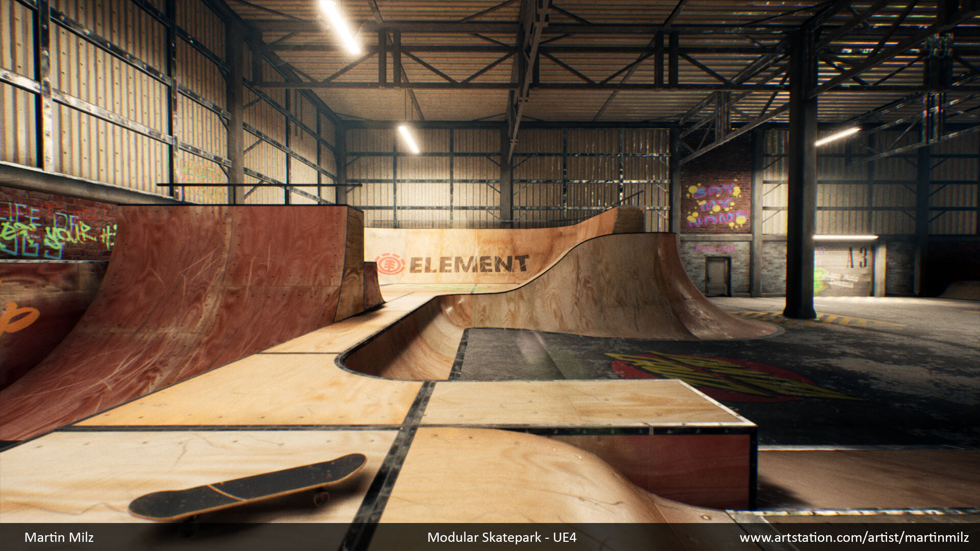 Martin Milz - Modular Skatepark - UE4