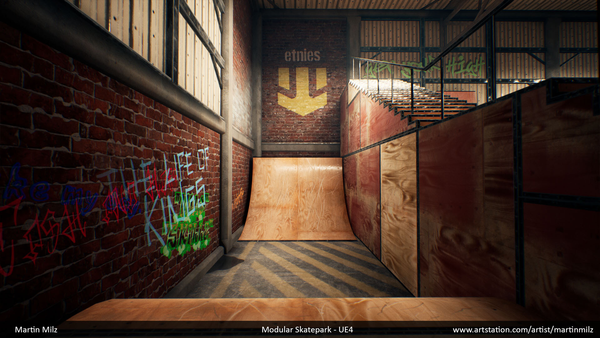 Martin Milz - Modular Skatepark - UE4
