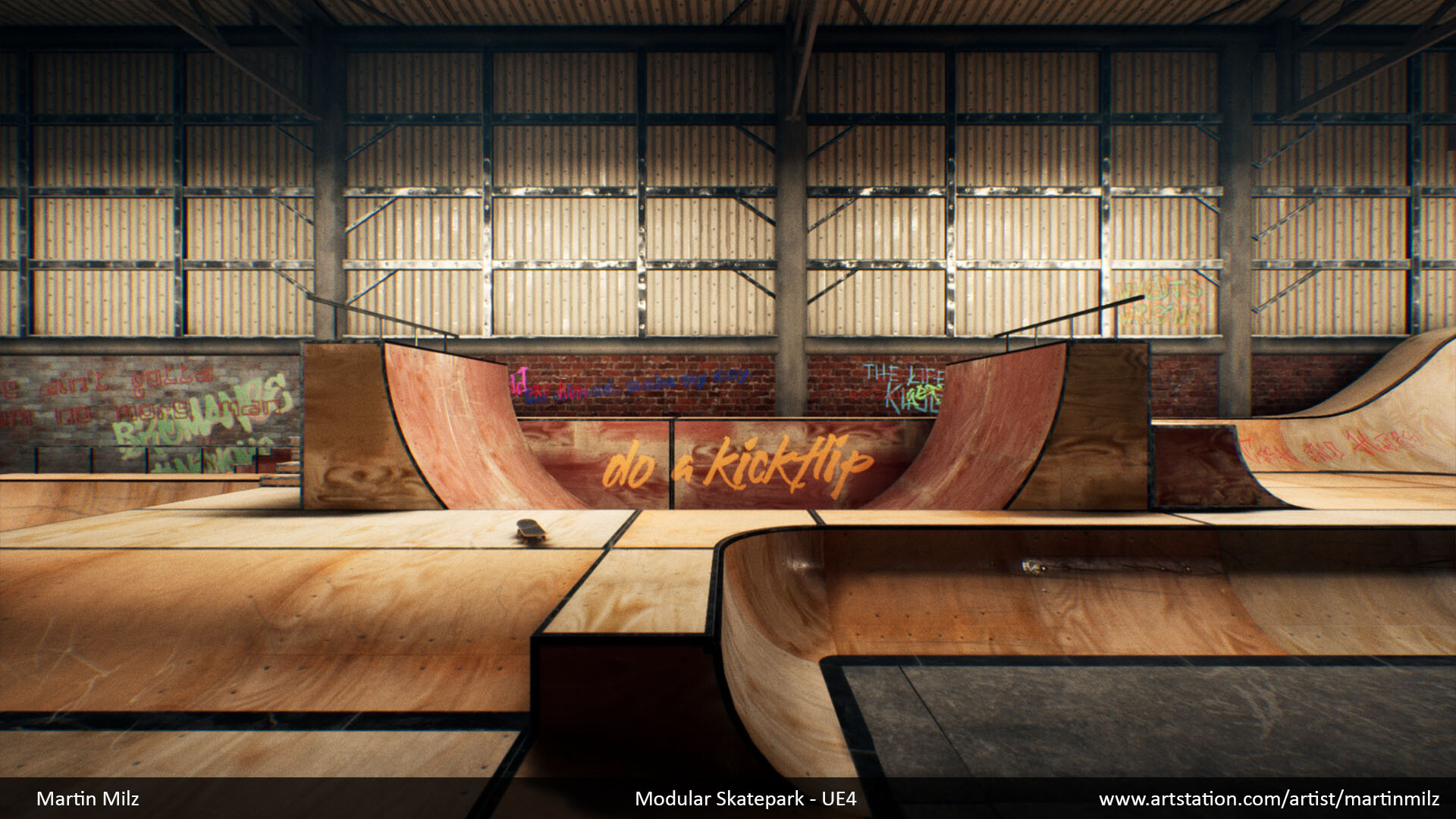 Martin Milz - Modular Skatepark - UE4