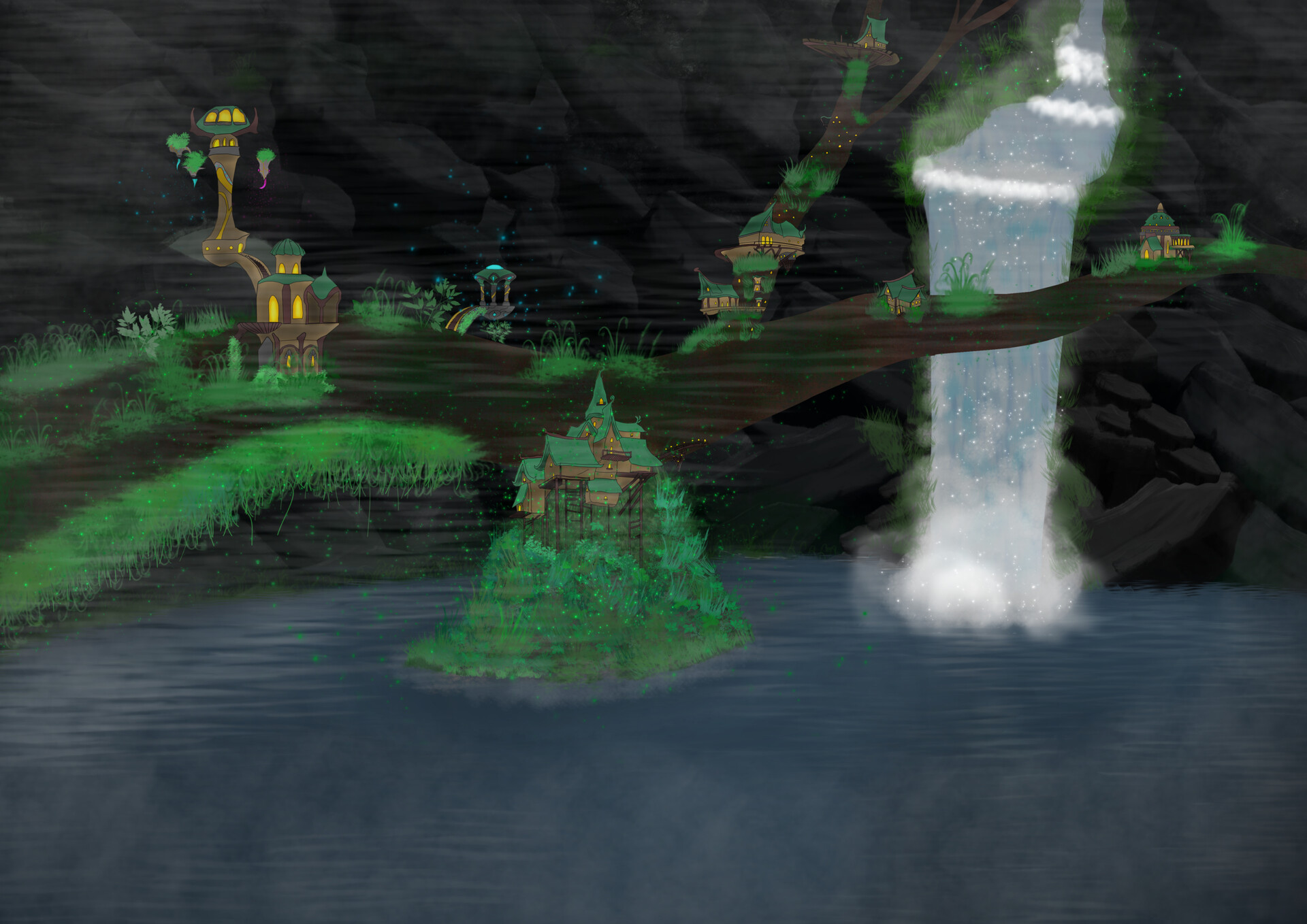 ArtStation - Elf Village