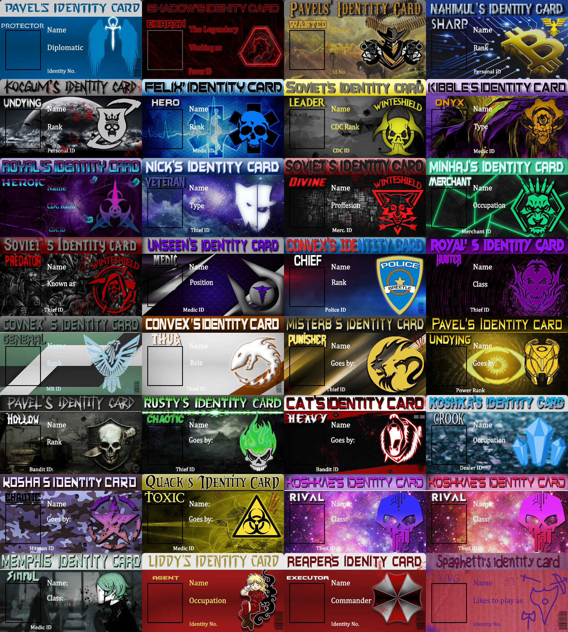 ArtStation - Custom ID Cards