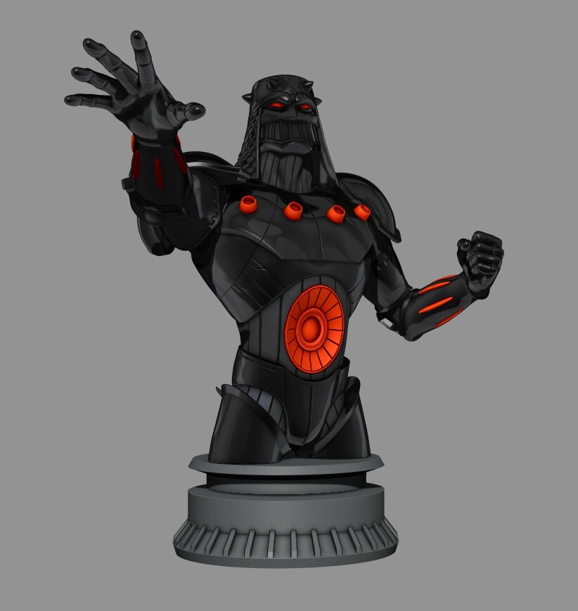 ArtStation - Micronauts Baron Karza bust