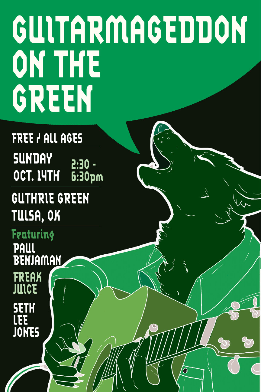 ArtStation - Poster: Guitarmageddon on the Green
